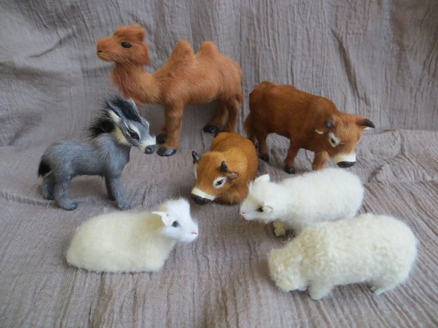 Kunsthandwerk KOLB - Krippentiere für die Weihnachtskrippe aus Echtfell